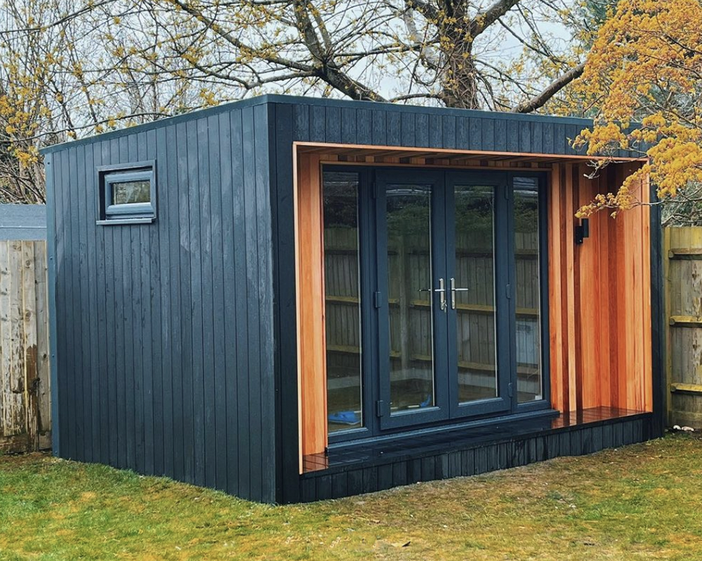 Composite and Cedar Claddings Work Well Together - The Garden Room ...