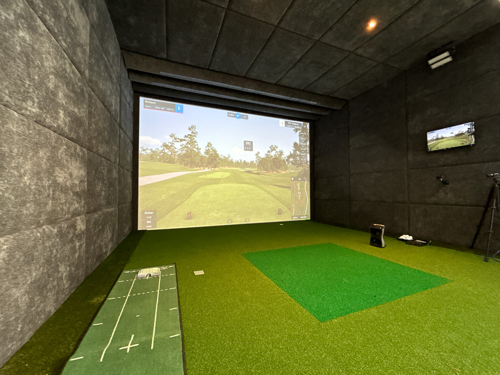 Golf Simulator Studio Designed for Serious Play